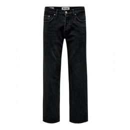 ONLY and SONS ONSEDGE STRAIGHT BLACK 6985 TAI DNM NOOS Jeans schwarz in W33L32 22026985 A15 BOTTOMS LON Black Denim