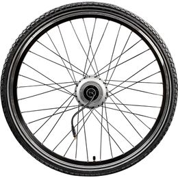 Tretwerk Komplettrad E Bike Vorderrad 26 Zoll Trekking Rad Felge mit Reifen Kenda K1172 und Ananda Hilfsmotor f&uuml;r Fahrrad Cityrad
