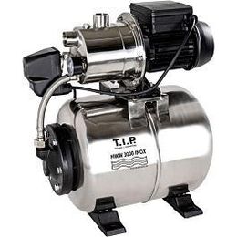 T.I.P. HWW 3000 INOX Hauswasserwerk - Edelstahl 31143, 2.950 l/h, 42 m Förderhöhe, 550 W, 18 l Druckkessel, kompakt