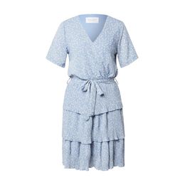 Sisters Point Kleid 'NEKKO' Damen Gr&ouml;&szlig;e 40 hellblau / wei&szlig; Winterkleid