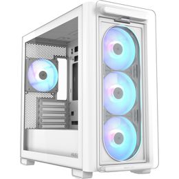 ASUS Geh A23 PLUS TG ARGB WHITE (Mini-ITX, mATX), PC Gehäuse, Weiss