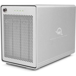 OWC Mercury Elite Pro Quad - HDD-Gehäuse - 2.5/3.5 Zoll - Serial ATA III - USB Konne (2.5", 3.5"), Festplattengehäuse, Silber