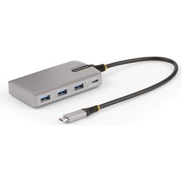 StarTech com 4-Port USB-C Hub mit DP Alt Mode Videoausgang 4K 60Hz - USB-C auf 3x USB-A & USB-C, 100 (USB-C, 4 Ports), Dockingstation + USB Hub, Grau