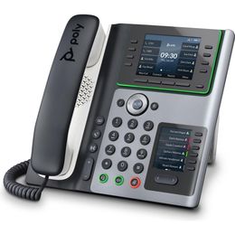HP Poly Edge E400 IP PH PoE-e, Telefon, Schwarz