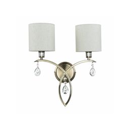 Licht-Erlebnisse Wandlampe (B)37 x (H)41.5 cm in Messing Antik Natur | Gr.: onesize