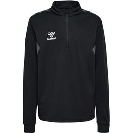 Hummel Halbrei&szlig;verschluss Sweatshirt Hmlauthentic Kinder in BLACK | Gr.: 164