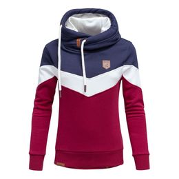 REPUBLIX Kapuzenpullover BRISTOL in Navyblau/Wei&szlig;/Bordeaux | Gr.: XXL