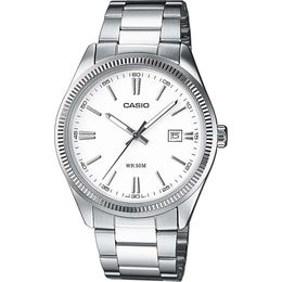 Casio Analog Watch male Silver size One Size