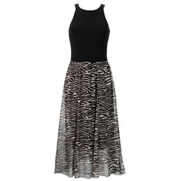 Aniston SELECTED Kleid Damen Gr&ouml;&szlig;e 44 sand / schwarz