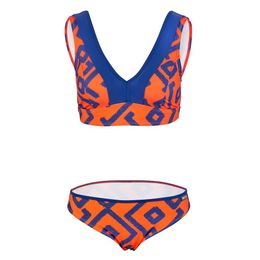 BECO the world of aquasports Bikini 'Inka Graphic' Damen Größe XXL blau / orange