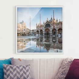 Bilderwelten Bild mit Rahmen Markusplatz in Venedig