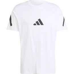 Adidas Zne Funktionsshirt Herren - weiß - Gr. XXL - Baumwolle