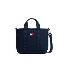 Tommy Jeans Tragetasche »TJW DAILY MINI TOTE«, Damen Umhängetasche, Schultertasche mit plakativem Logo-Schriftzug navy