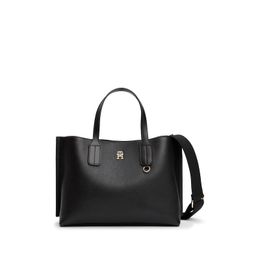 Tommy Hilfiger Henkeltasche »TH DISTINCT MINI TOTE«, Damen Umhängetasche, Tragetasche mit praktischer RV-Innentasche schwarz