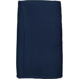 Vossen Kilt »Will-L, ideal für Sauna & Spa« Saunakilt für Herren, Waffelpiqué-Struktur, reine Baumwolle, Druckknöpfe winternight Länge: 60 cm...