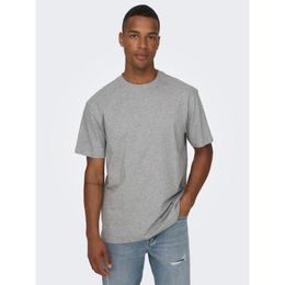 Only & Sons ONLY & SONS Rundhalsshirt »ONSFRED RLX SS TEE« light grey S S T-Shirt von Only & Sons