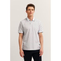 Bugatti Herren Bugatti Poloshirt &raquo;Modern Fit&laquo; mit Rauten-Muster XL