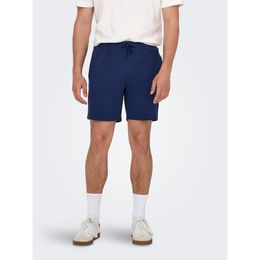 Only & Sons Only & Sons Herren ONLY & SONS Shorts &raquo;ONSKIAN LIFE REG SEERSUCKER SHORTS NOOS&laquo; blau M, N-Gr