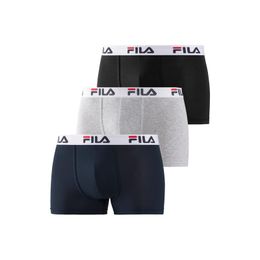 Fila Boxer »MAN BOXER SHORTS« 3er Pack, mit elastischem Logobund navy, grau-meliert, schwarz XL XL Herren-Unterhose von Fila