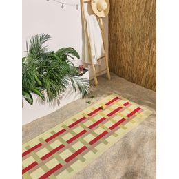 benuta Pop In- & Outdoor-Läufer Jovis Orange 80x250 cm - Teppich für Balkon, Terrasse & Garten