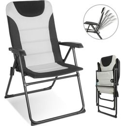 HOMECALL Campingstuhl Gartenstuhl klappbar, polyester, 5 fach Verstellbarer Rückenlehne, bis 150kg