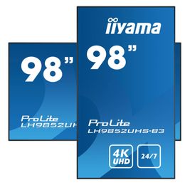 iiyama ProLite LH9852UHS-B3 | 98" 4K UHD Digital Signage Display | Android, OPS, 24/7