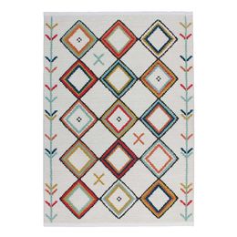 Pharao24.de Ethno Muster Teppich in Bunt 2 cm hoch