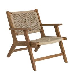 Pharao24.de Einzelsessel im Skandi Design Akazie Massivholz
