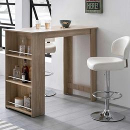 Pharao24.de Tresentisch Küche in Sonoma-Eiche Holzoptik 108 cm hoch