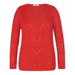 Anna Aura - V-Pullover, rot, Gr. 54 / XXL