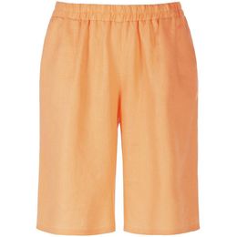 Peter Hahn - Bermudas, orange, Gr. 38 / S - Leinen