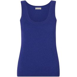 include - Stricktop aus 100% Kaschmir, blau, Gr. 36 / S - Kaschmir