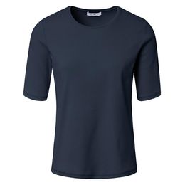 Peter Hahn - Rundhals-Shirt, blau, Gr. 36 / S - Baumwolle