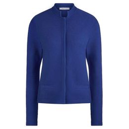 Peter Hahn - Strickjacke aus 100% SUPIMA -Baumwolle, blau, Gr. 48 / XL - Baumwolle