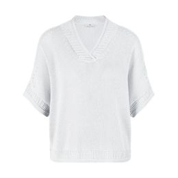 Peter Hahn - V-Pullover, weiss, Gr. 40 / M - Baumwolle