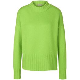 Peter Hahn - Rundhals-Pullover aus Schurwolle und Kaschmir, gr&uuml;n, Gr. 36 / S - Schurwolle