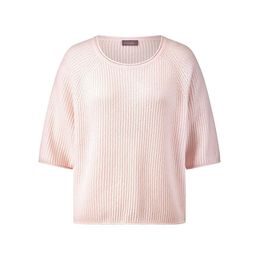 include - Rundhals-Pullover, ros&eacute;, Gr. 42 / M - Kaschmir