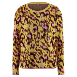 Peter Hahn Basler - Strickpullover mit Rundhals-Ausschnitt, gelb, Gr. 40 / M - Baumwolle