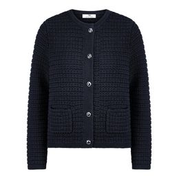 Peter Hahn - Strickjacke, blau, Gr. 44 / L - Baumwolle