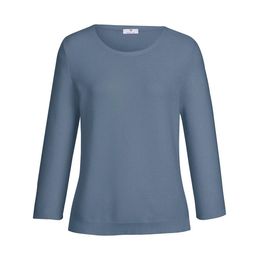 Peter Hahn - Rundhals-Pullover aus 100% SUPIMA -Baumwolle, blau, Gr. 42 / M - Baumwolle