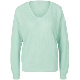 include - Rundhals-Pullover aus Seide und Kaschmir, gr&uuml;n, Gr. 42 / M - Seide