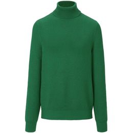 Peter Hahn - Rollkragen-Pullover, gr&uuml;n, Gr. 40 / M - Baumwolle