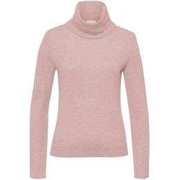 include - Pullover mit lockerem Rollkragen, rosé, Gr. 46 / L - Kaschmir
