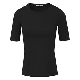Peter Hahn - Rundhals-Shirt, schwarz, Gr. 38 / S - Baumwolle