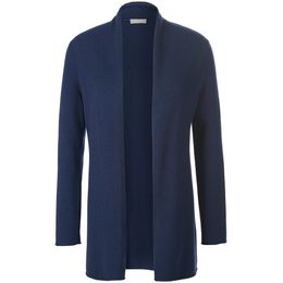 Peter Hahn - Strickjacke aus Schurwolle und Kaschmir, blau, Gr. 42 / M - Schurwolle