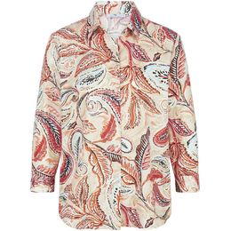 Peter Hahn - Bluse mit 3/4-Arm, beige, Gr. 48 / XL - Baumwolle