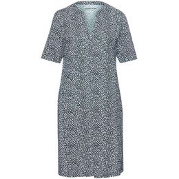 Green Cotton - Jersey-Kleid Birthe, blau, Gr. 42 / M - Baumwolle