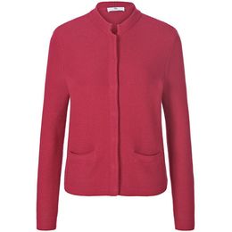 Peter Hahn - Strickjacke aus 100% SUPIMA -Baumwolle, pink, Gr. 50 / XL - Baumwolle