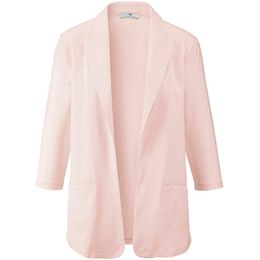 Peter Hahn - Jersey-Blazer mit 3/4-Arm, ros&eacute;, Gr. 38 / S - Baumwolle
