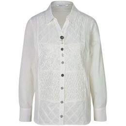 Peter Hahn - Bluse, weiss, Gr. 40 / M - Baumwolle